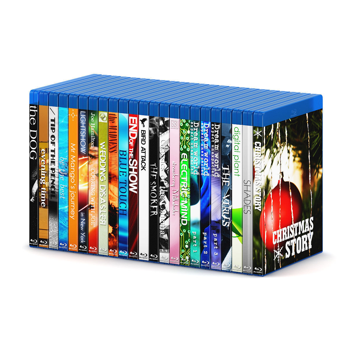 Blu-Ray Movie Set 1 3D model | CGTrader