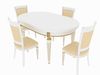 Dining set of classical design Nike Avorio table and chairs 3D model ...