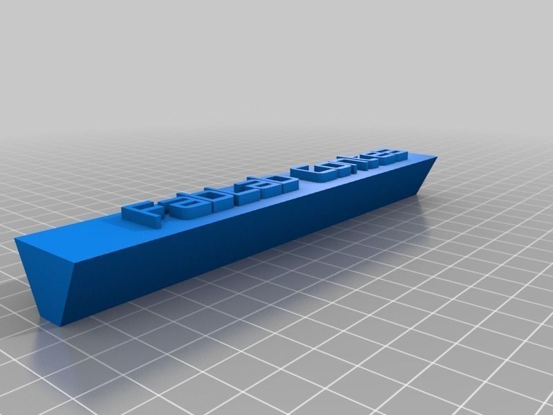 My Customized Desktop Nameplate free 3D model 3D printable | CGTrader