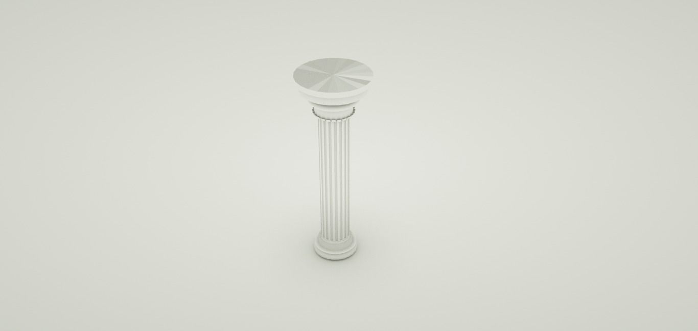 simple Classical column 3D model 3D printable | CGTrader