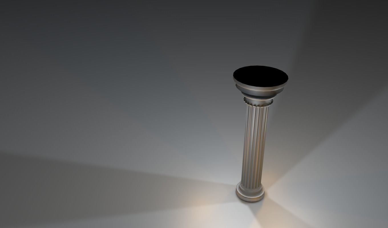 simple Classical column 3D model 3D printable | CGTrader