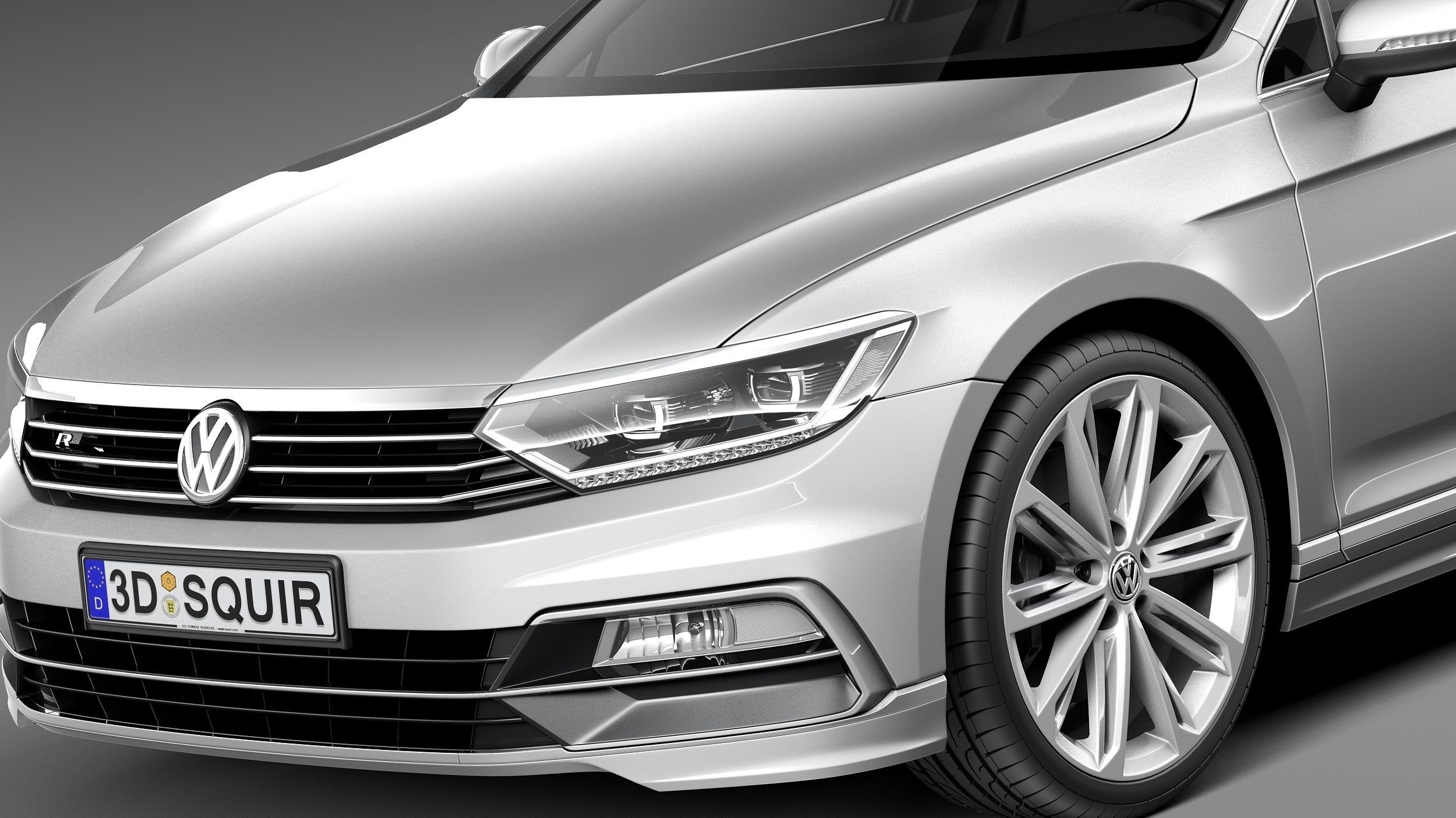 Volkswagen Passat R-line 2015 3D model | CGTrader