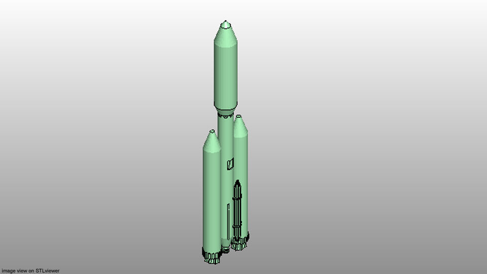 Rocket Missile - Titan III 3D model | CGTrader