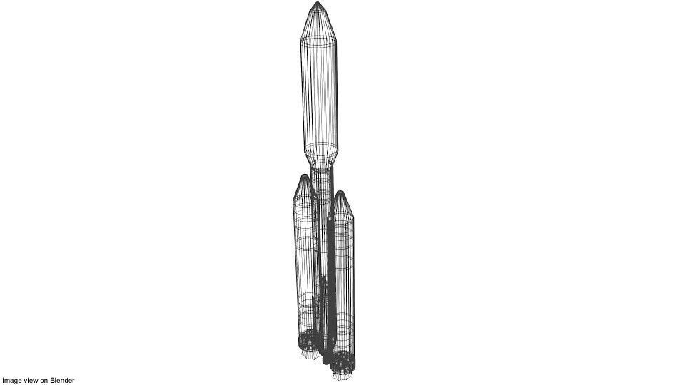 Rocket Missile - Titan III 3D model | CGTrader