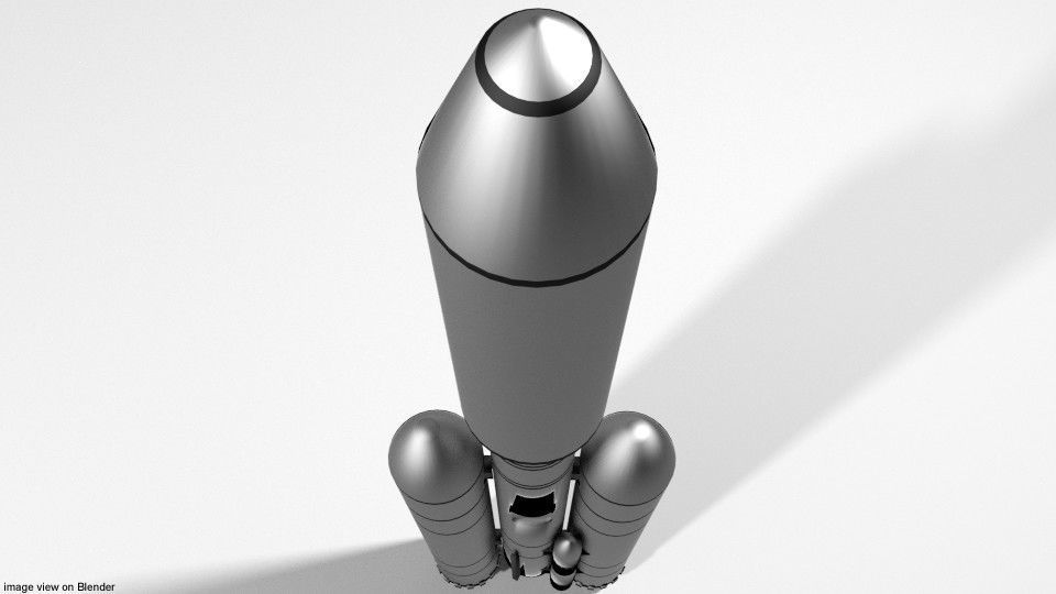 Rocket Missile - Titan III 3D model | CGTrader