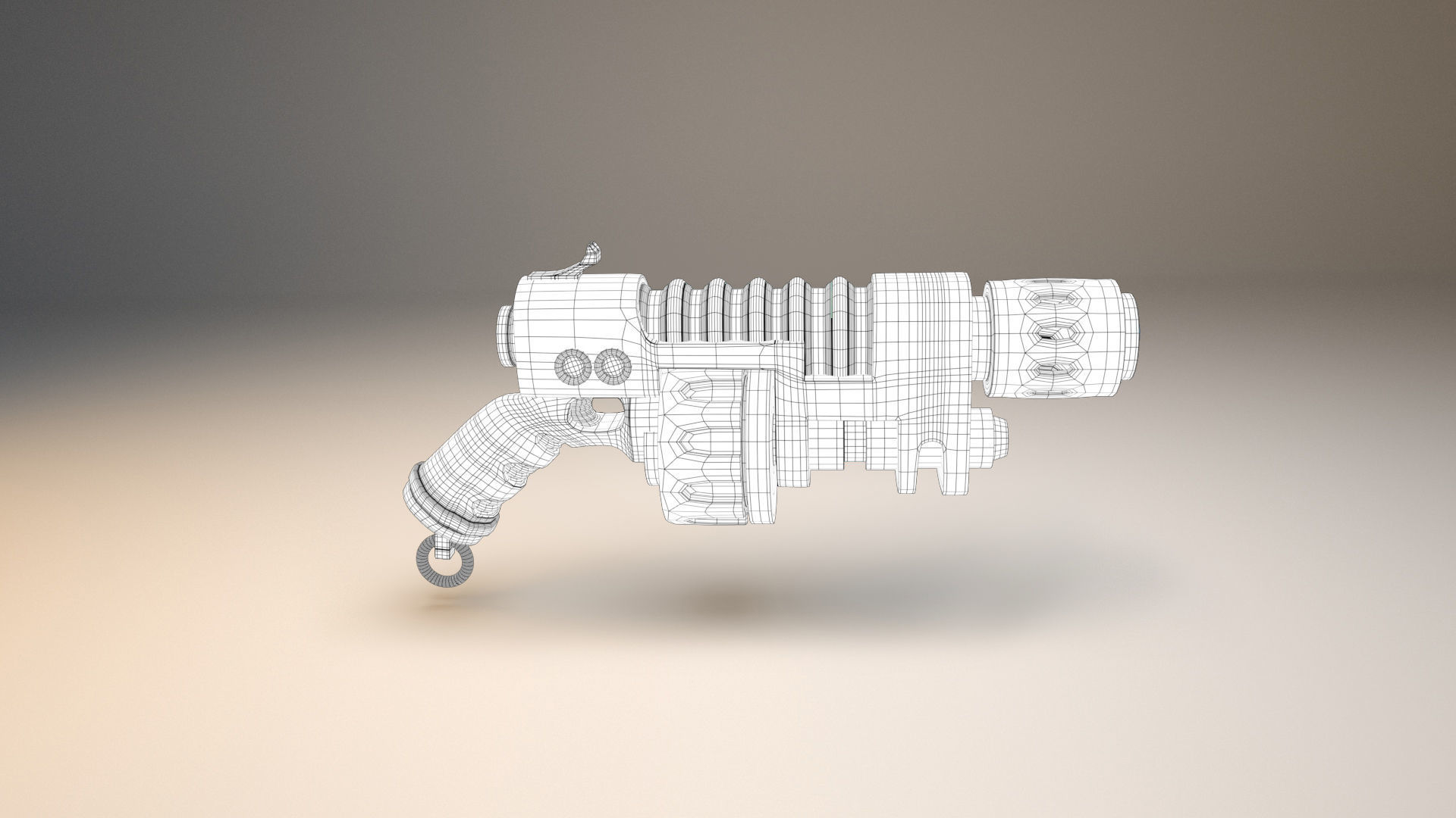 Gun Blaster PBR free 3D model | CGTrader