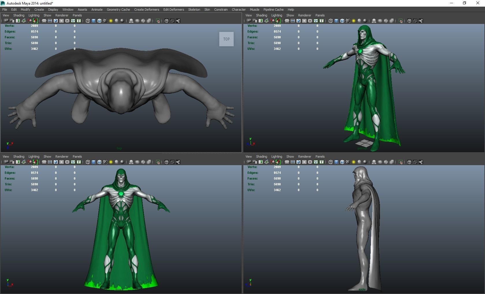 DC Model Skeleton 3D model | CGTrader