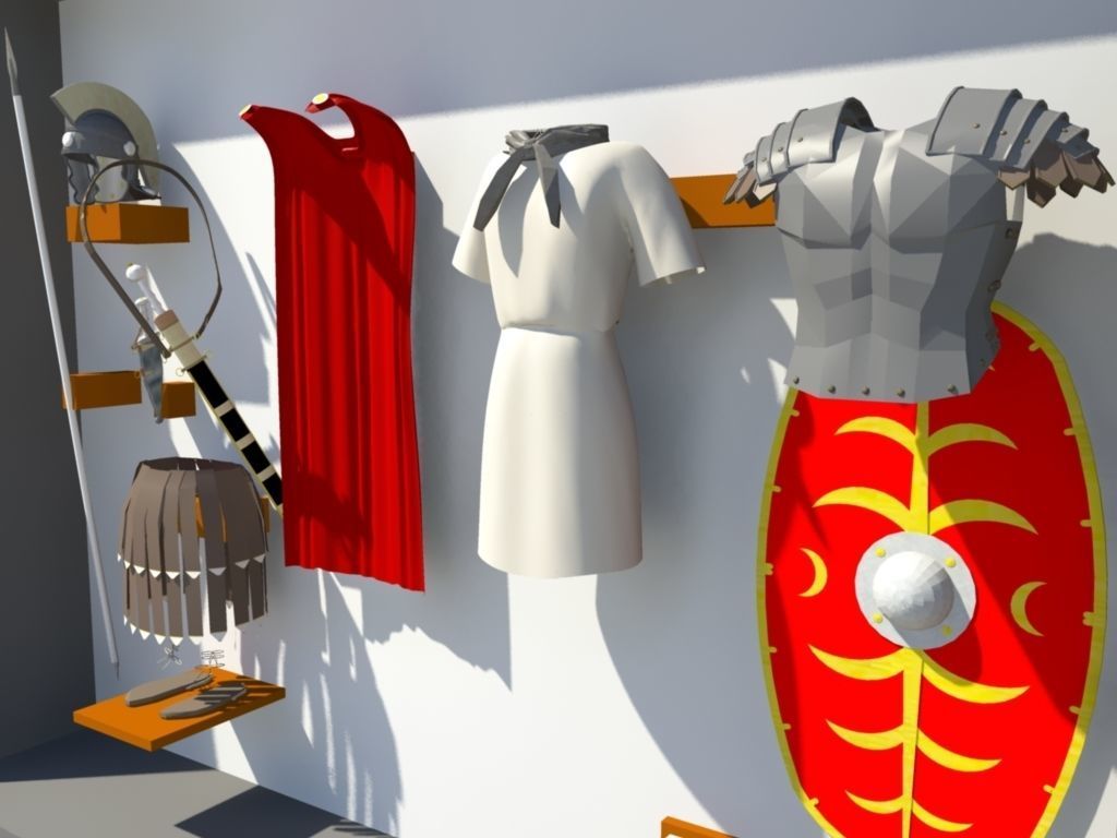 Low poly model of Ancient Rome Decurion 3D model | CGTrader