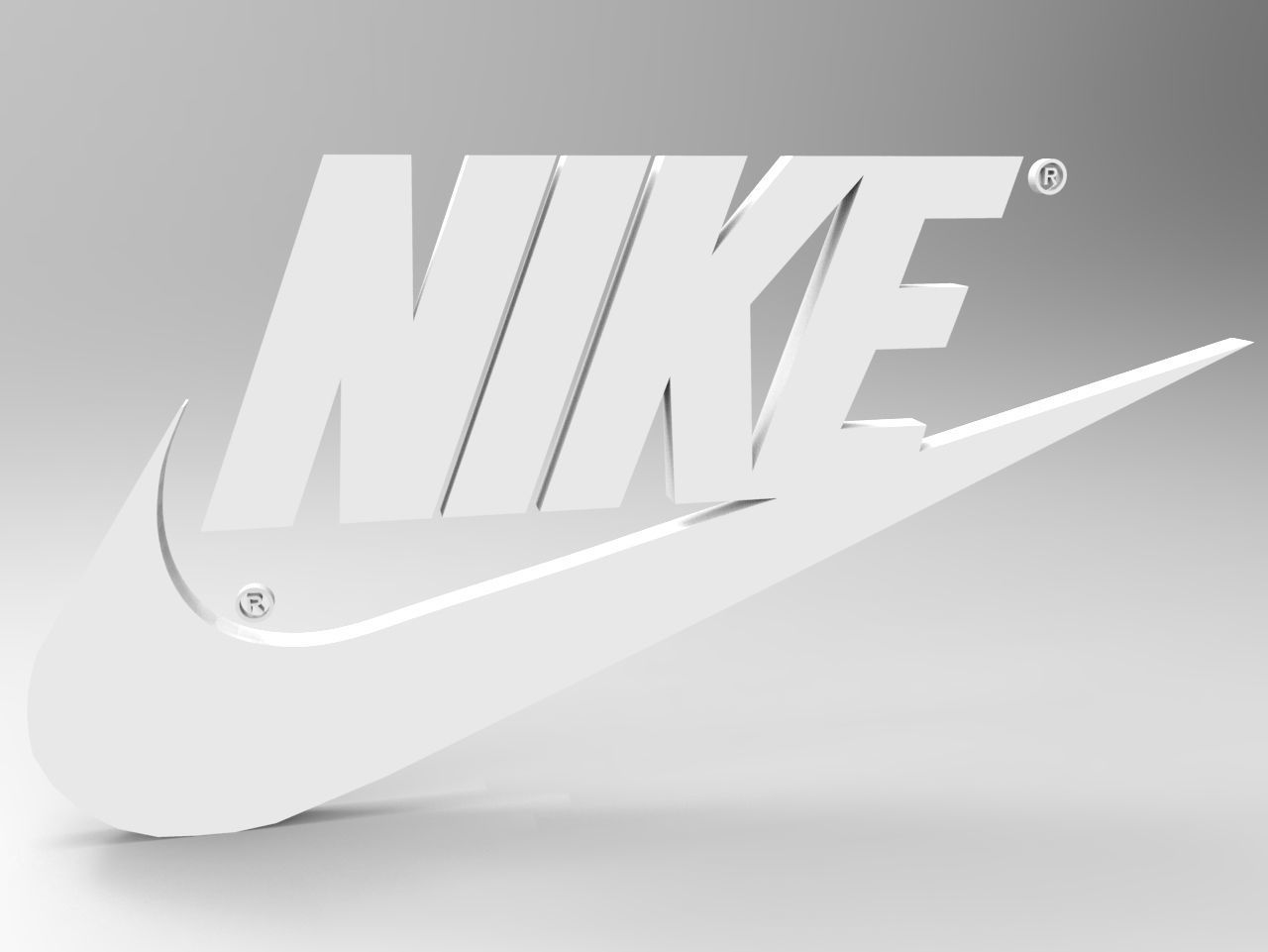 Nike Logo 3D Model Free free VR / AR / low-poly 3D model | CGTrader