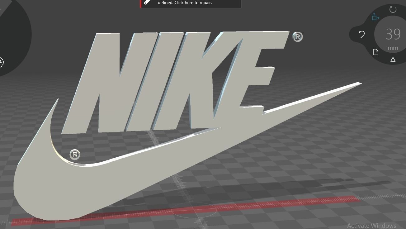 Nike Logo 3D Model Free free VR / AR / low-poly 3D model | CGTrader