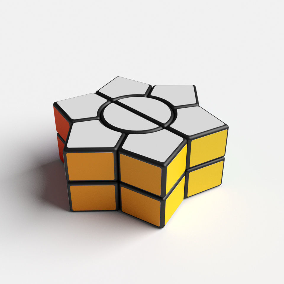Cube puzzle hexagonal star 3D model | CGTrader