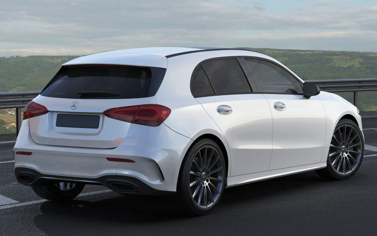 Mercedes-Benz A-class 2019 AMG line 3D model | CGTrader