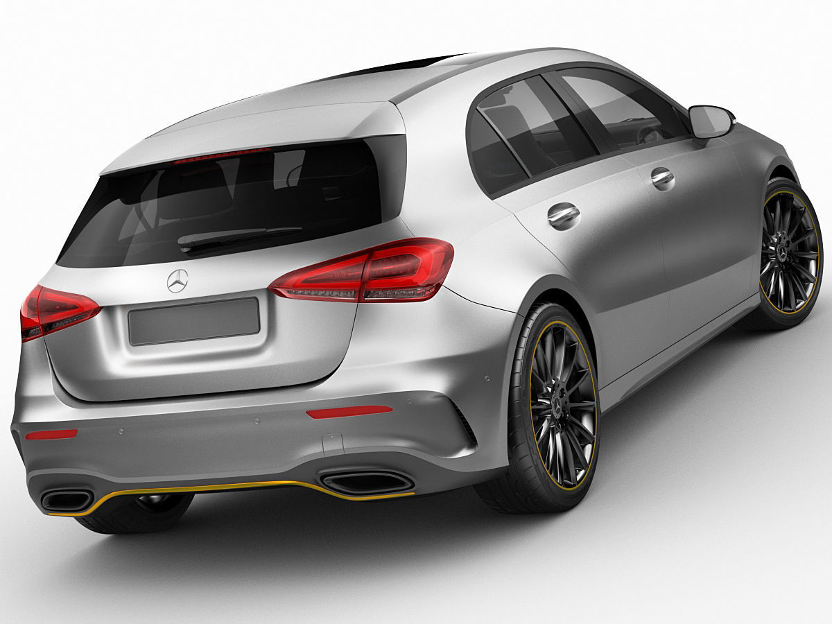 Mercedes-Benz A-class 2019 AMG line 3D model | CGTrader