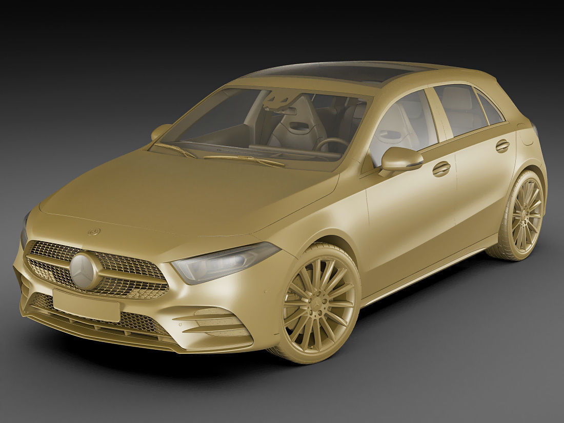 Mercedes-Benz A-class 2019 AMG line 3D model | CGTrader
