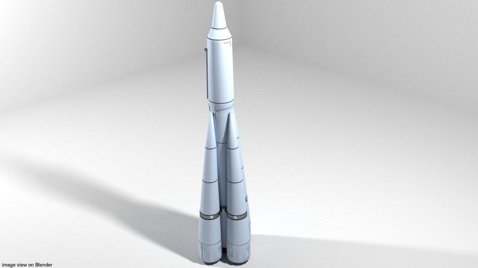 Rocket Missile - R-7 Semyorka 3D model | CGTrader