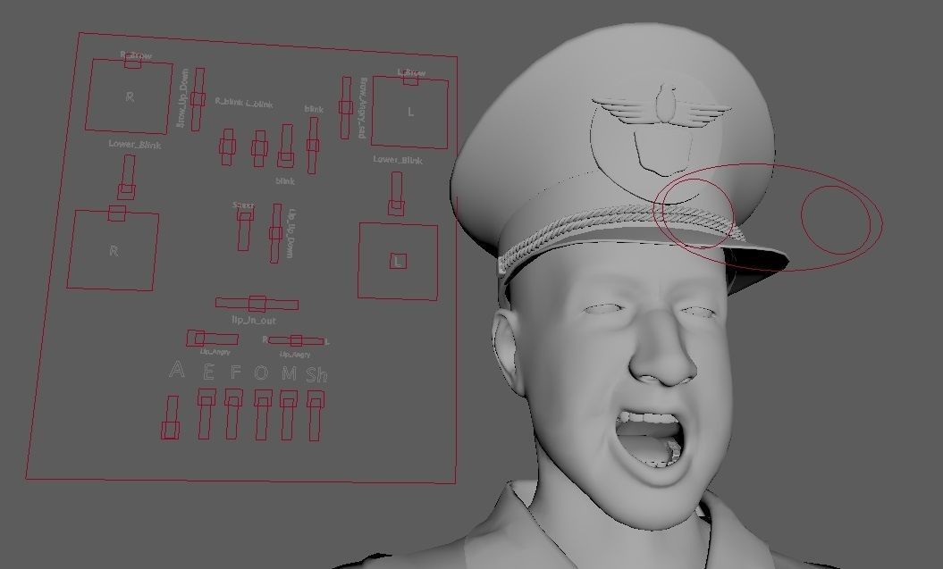 Us Officer Model 3D model rigged | CGTrader