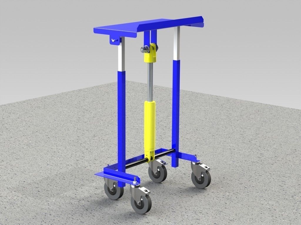 Elevating Work Table free 3D model | CGTrader
