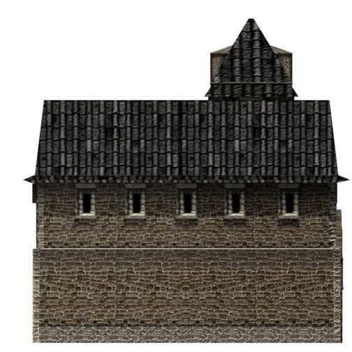 3D model Stone Barracks VR / AR / low-poly | CGTrader