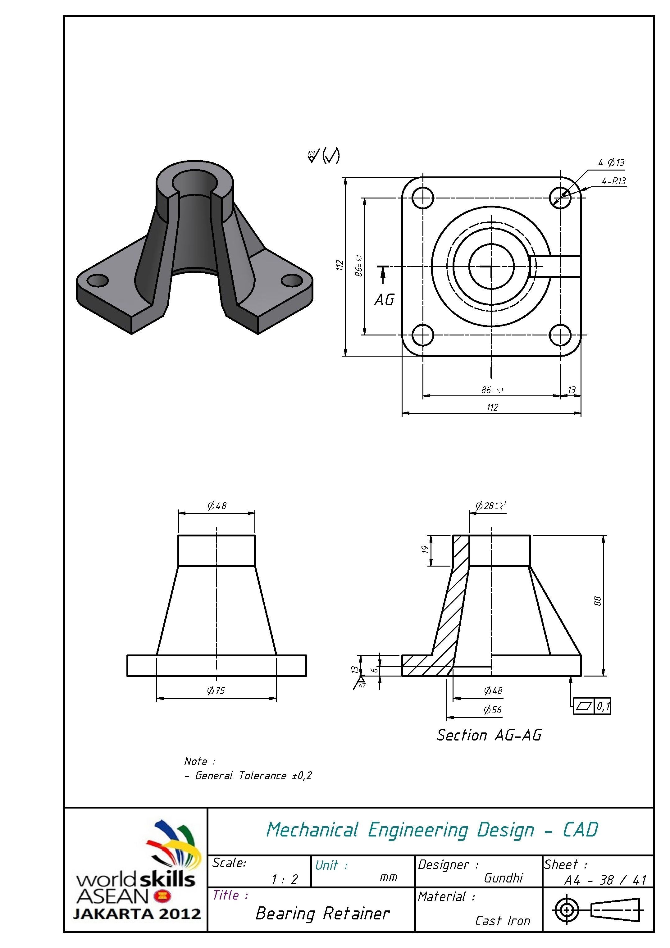 Bearing Retainer free 3D model | CGTrader