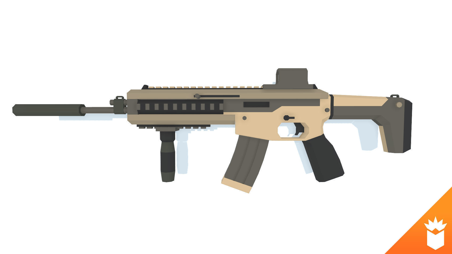 3D model LowPoly Gun Pack VR / AR / low-poly | CGTrader