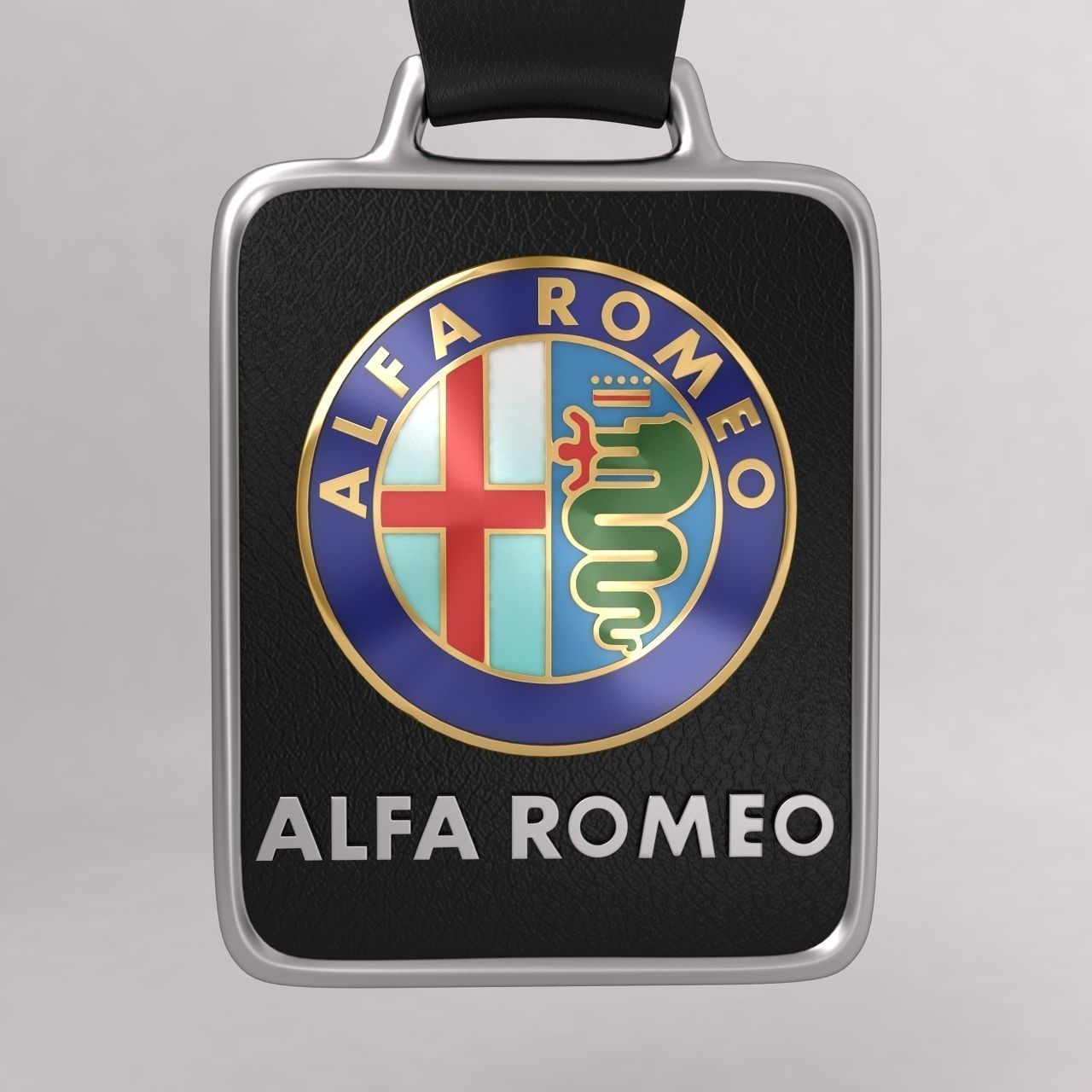 Alfaromeo car logo keychain 3d model 3D model | CGTrader