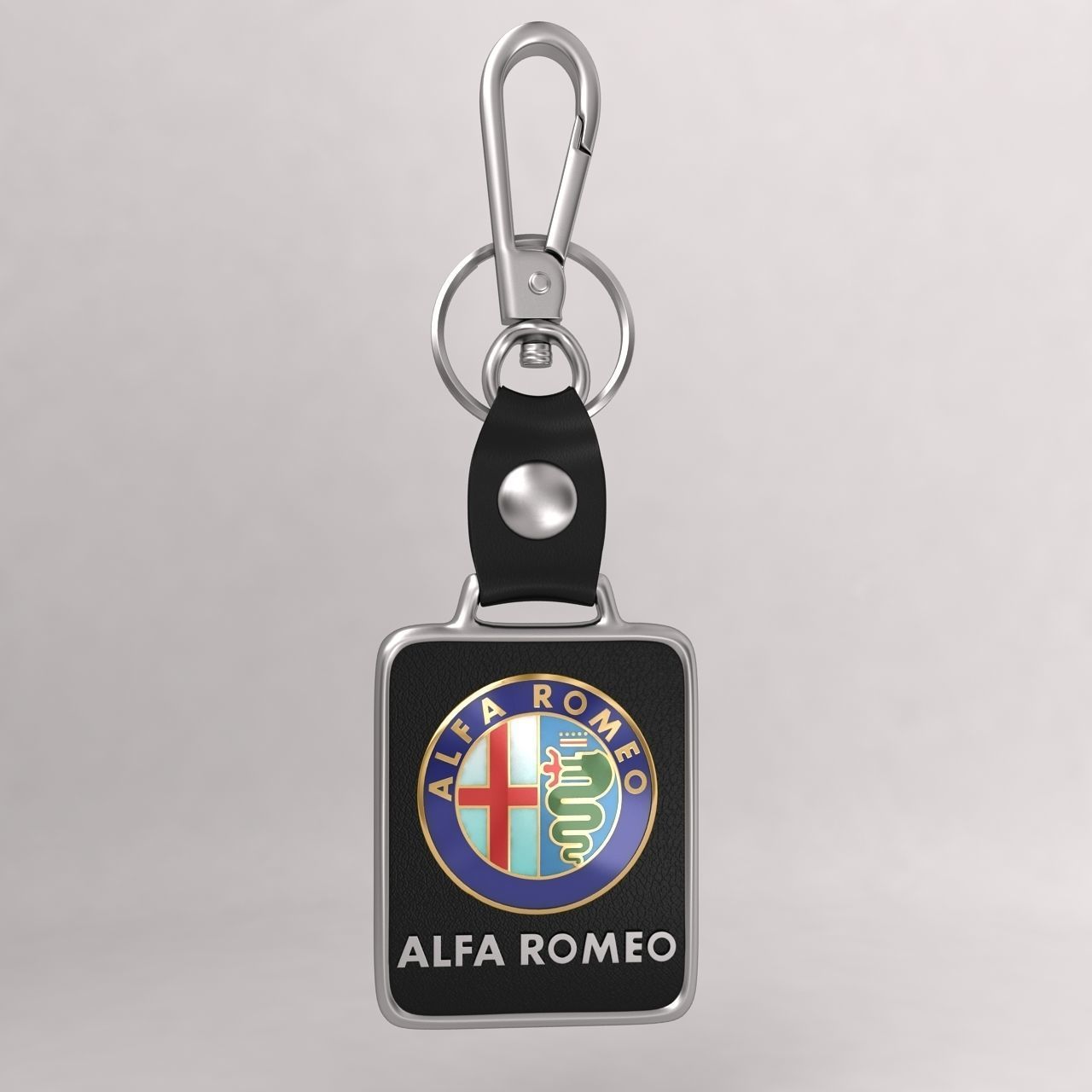 Alfaromeo car logo keychain 3d model 3D model | CGTrader