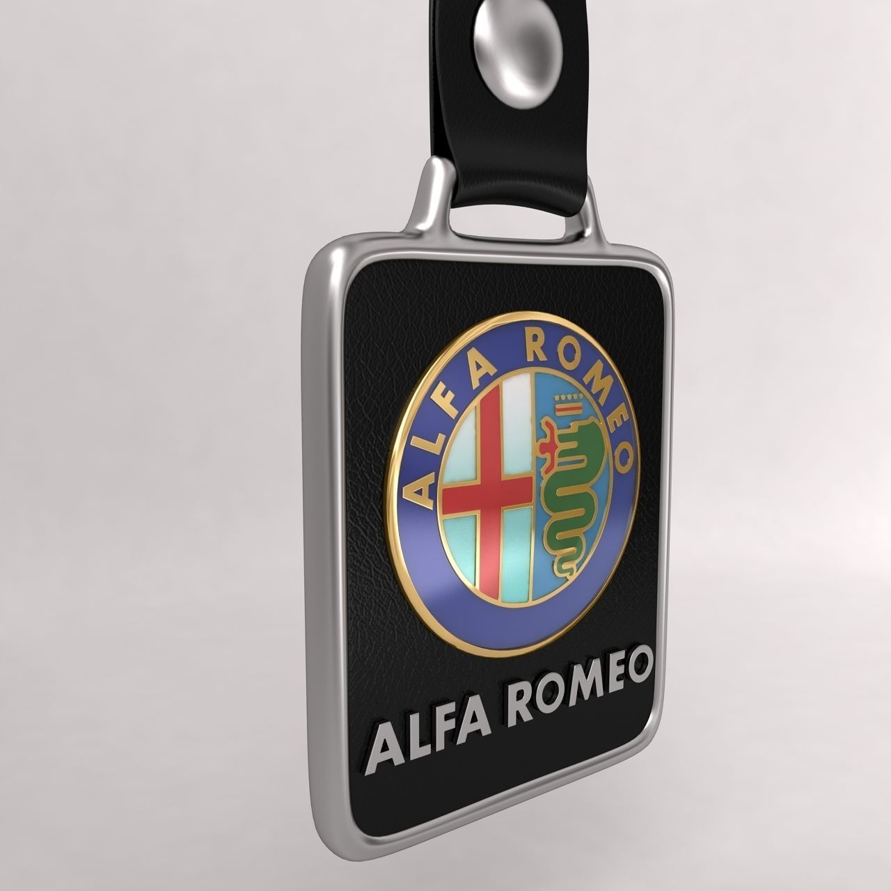 Alfaromeo car logo keychain 3d model 3D model | CGTrader