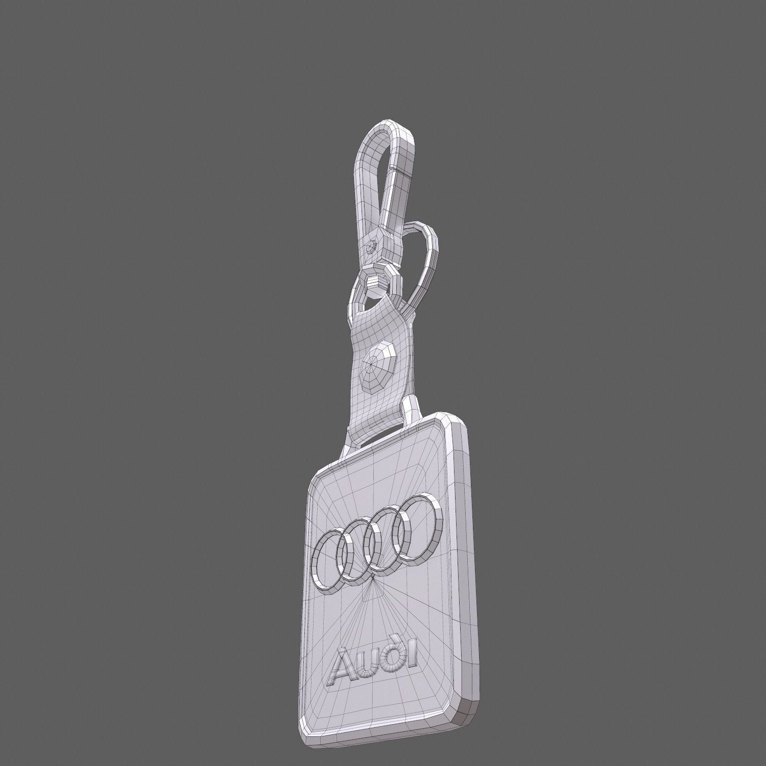 Audi car metal logo keychain 3d model 3D model | CGTrader