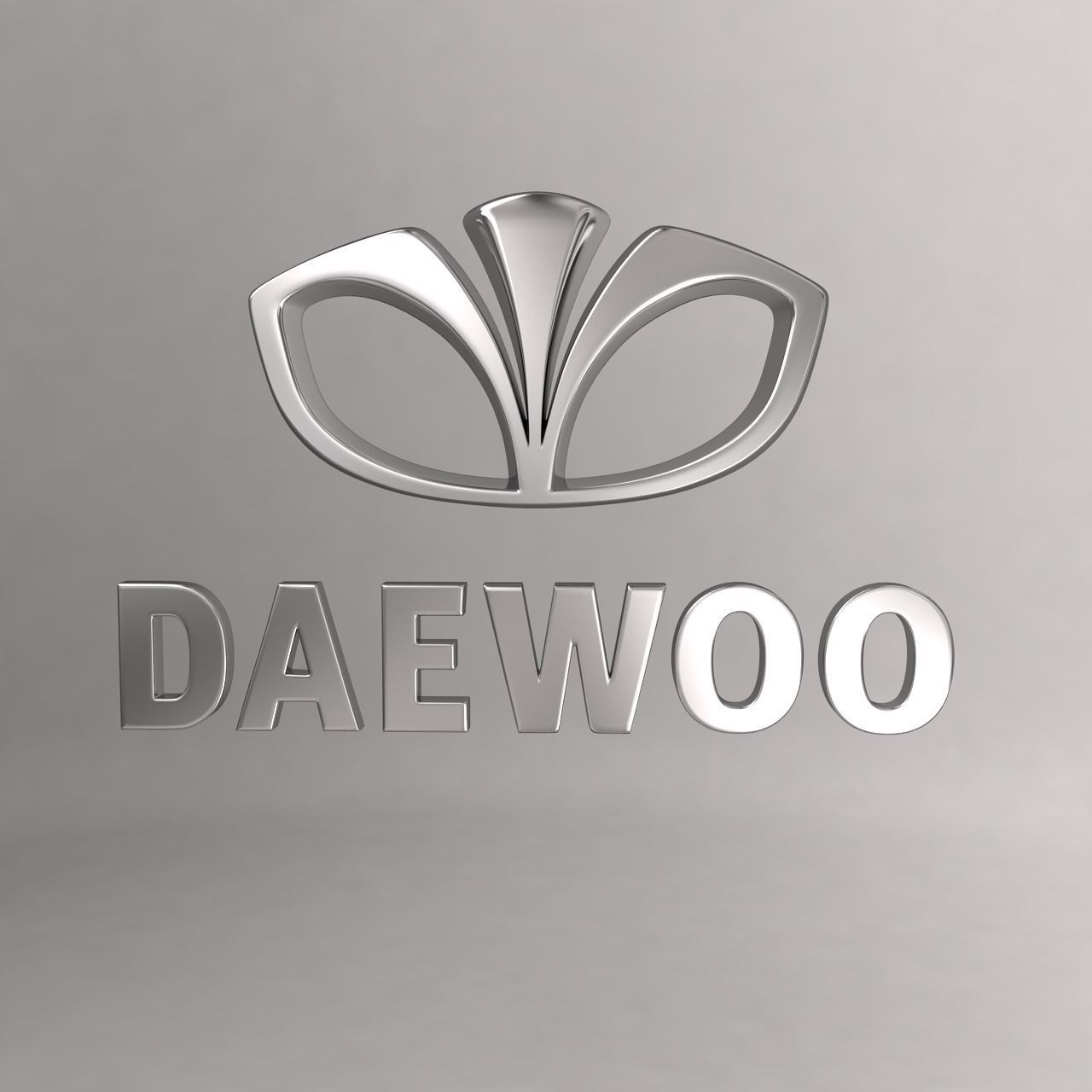Daewoo car logo keychain 3d model 3D model | CGTrader