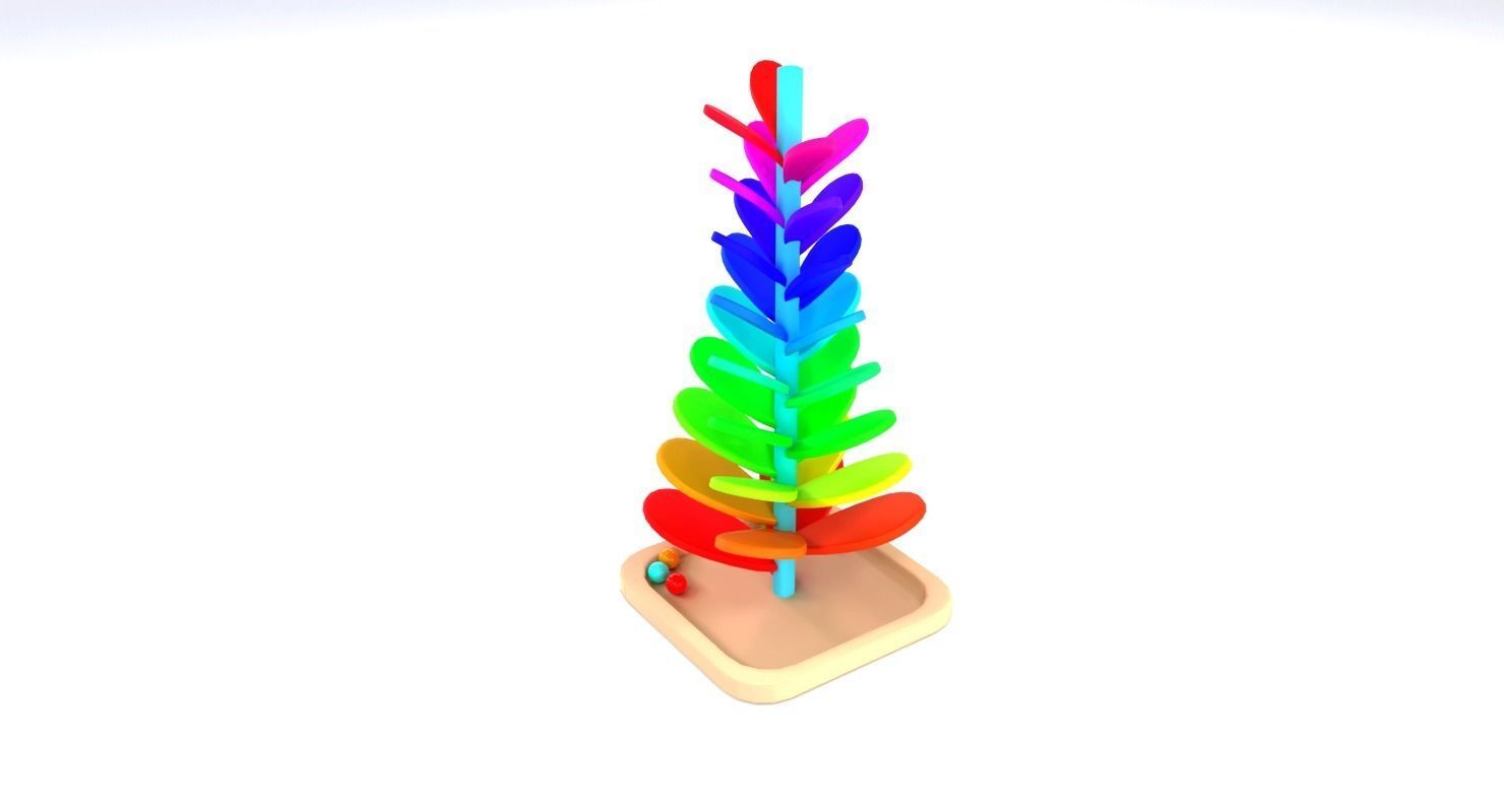 3D model Toy of Rainbow Tree VR / AR / low-poly | CGTrader