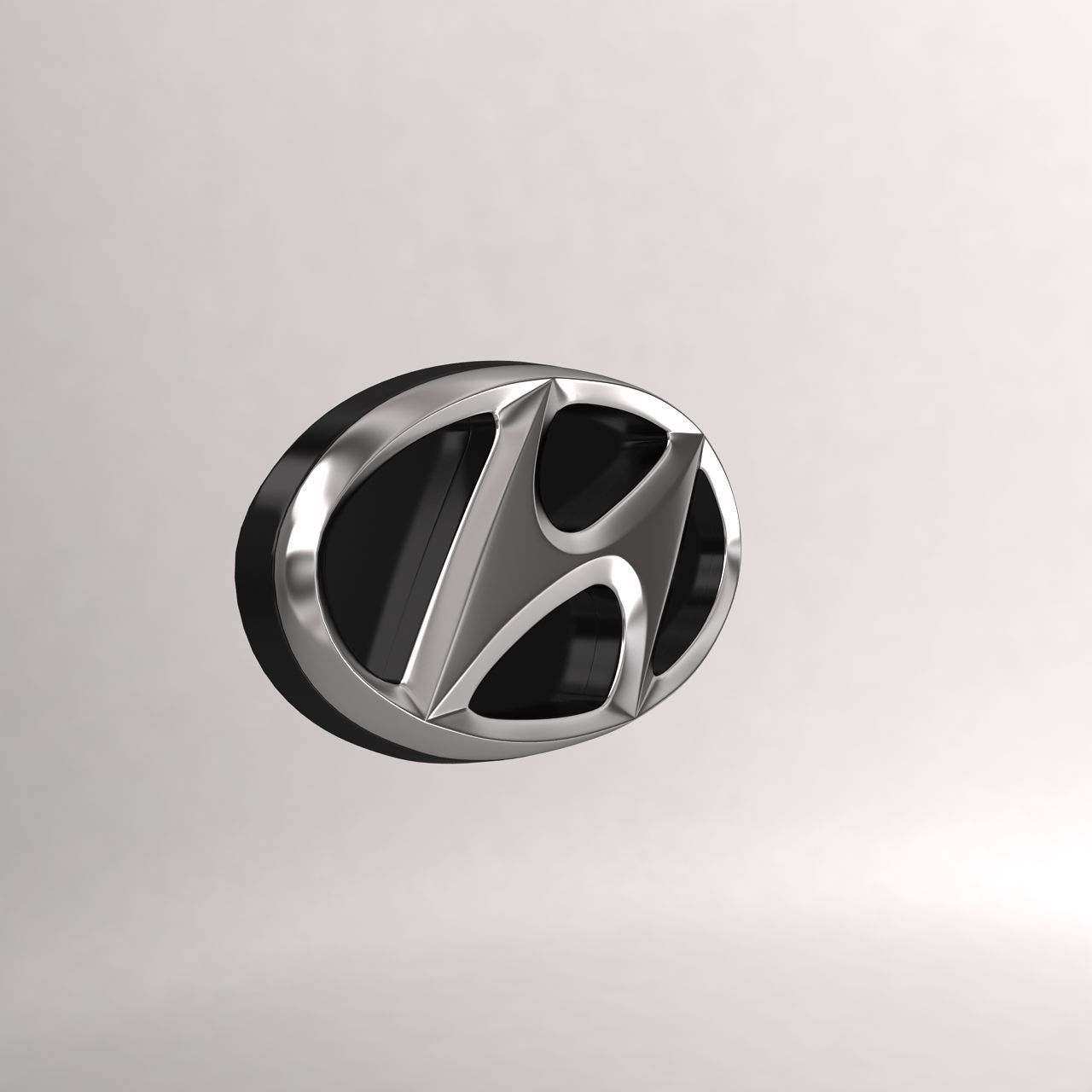 Hyundai car logo keychain 3d model 3D model | CGTrader