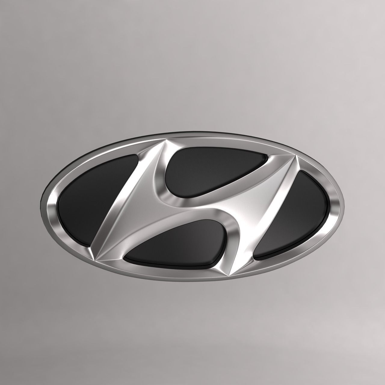 Hyundai car logo keychain 3d model 3D model | CGTrader