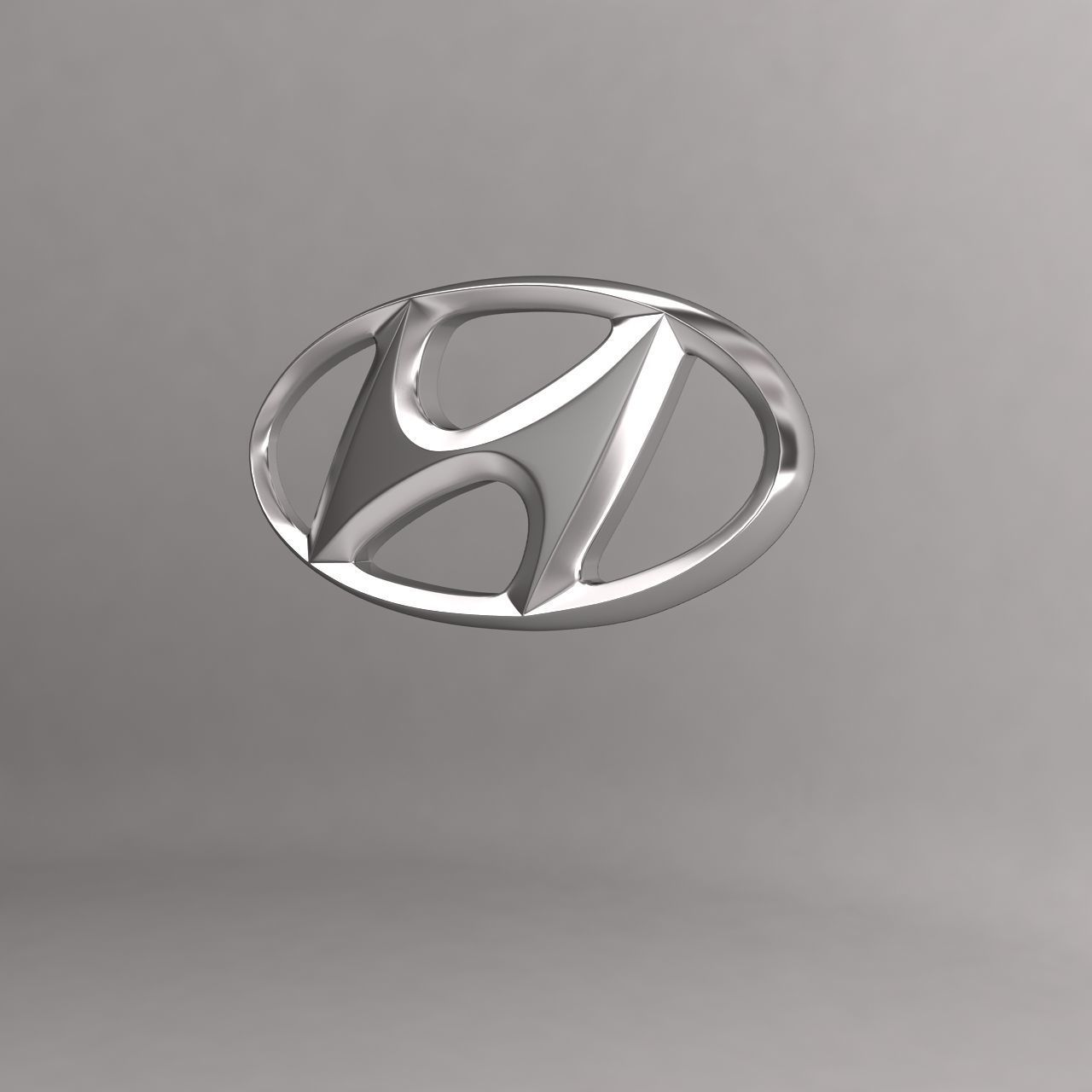 Hyundai car logo keychain 3d model 3D model | CGTrader