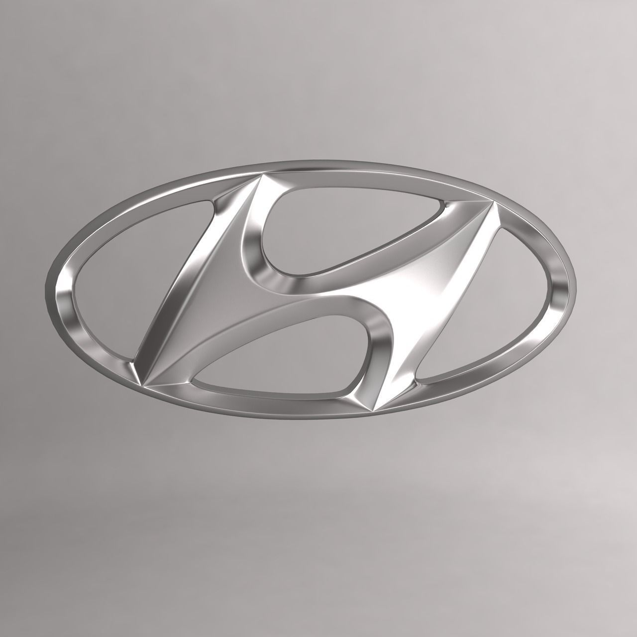 Hyundai car logo keychain 3d model 3D model | CGTrader