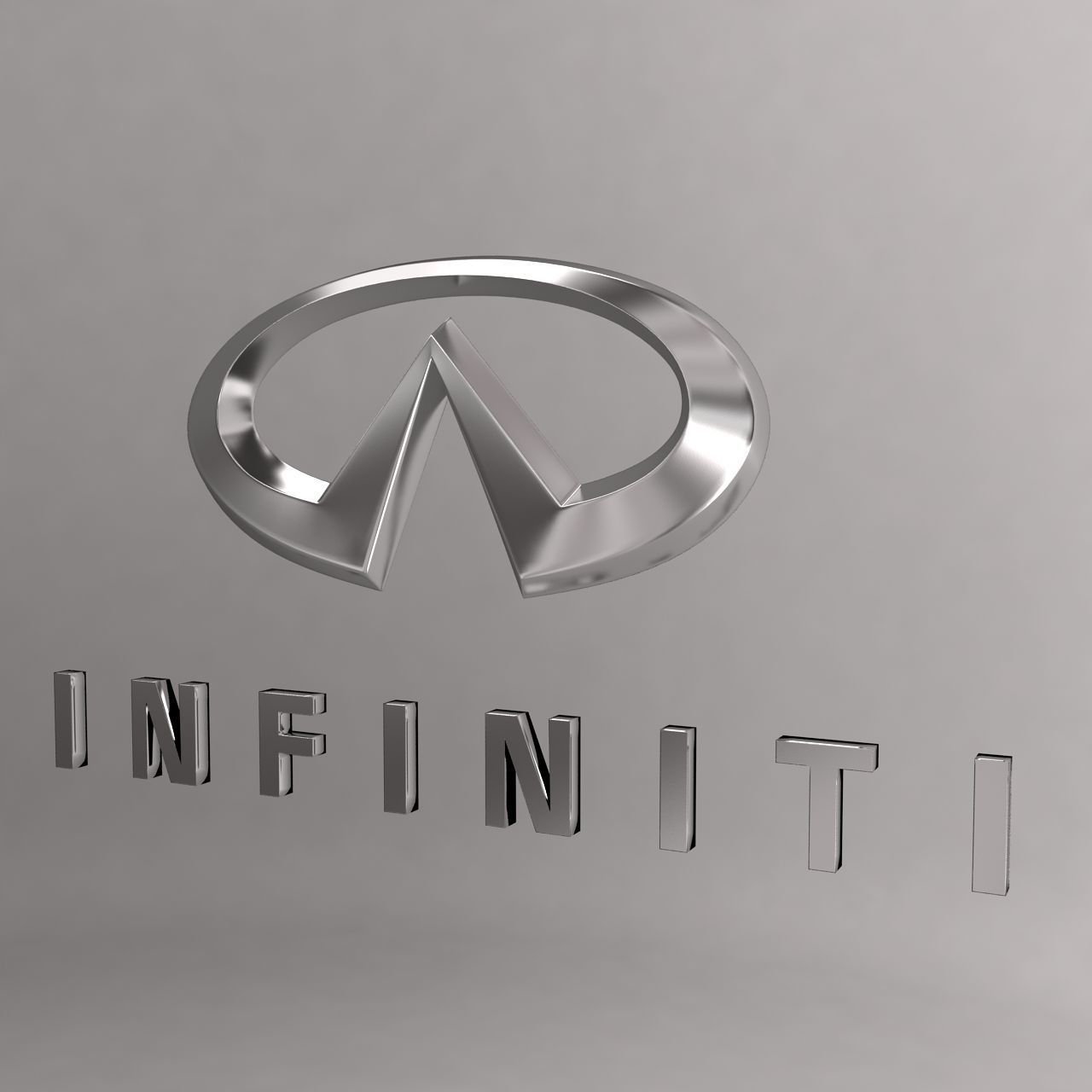 Infiniti car logo keychain 3d model 3D model | CGTrader