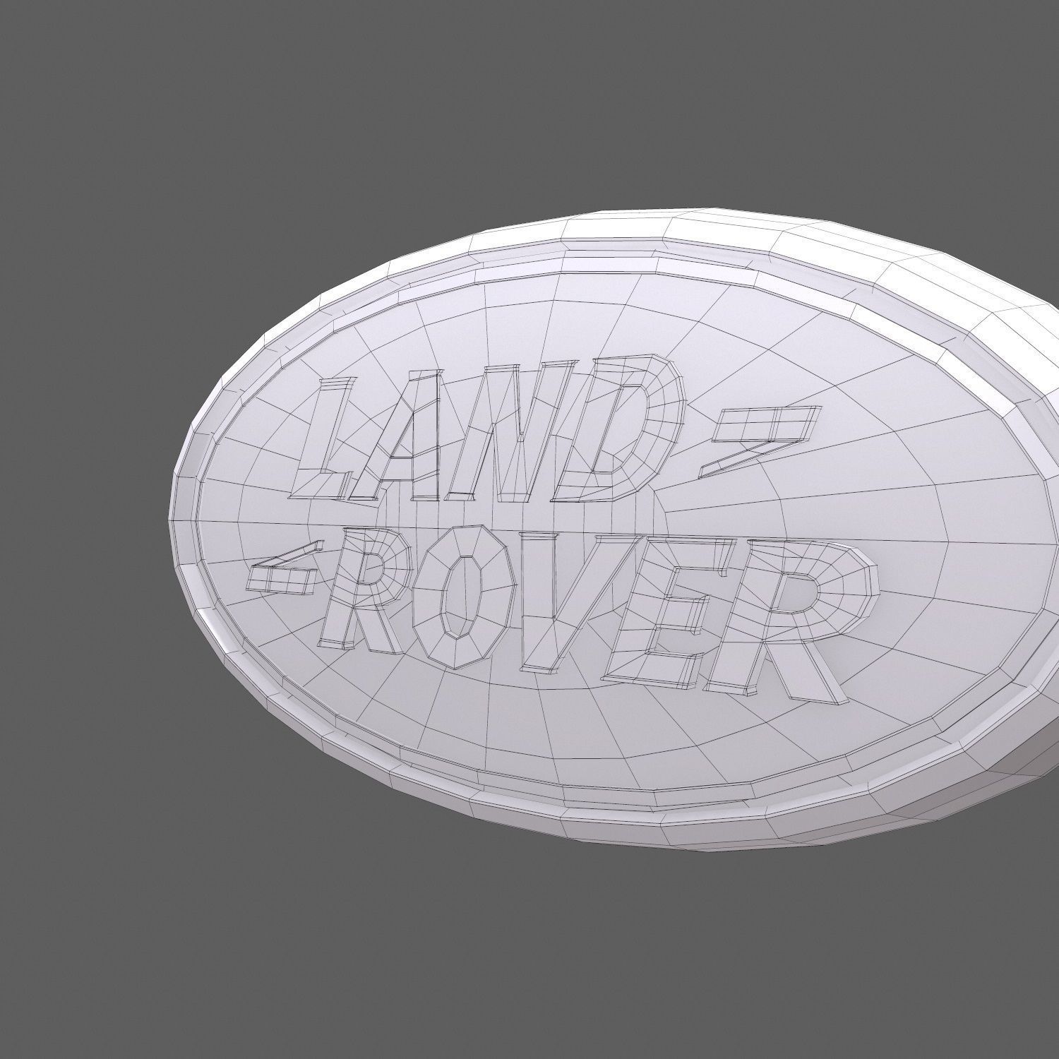 Land Rover car logo keychain 3d model 3D model | CGTrader