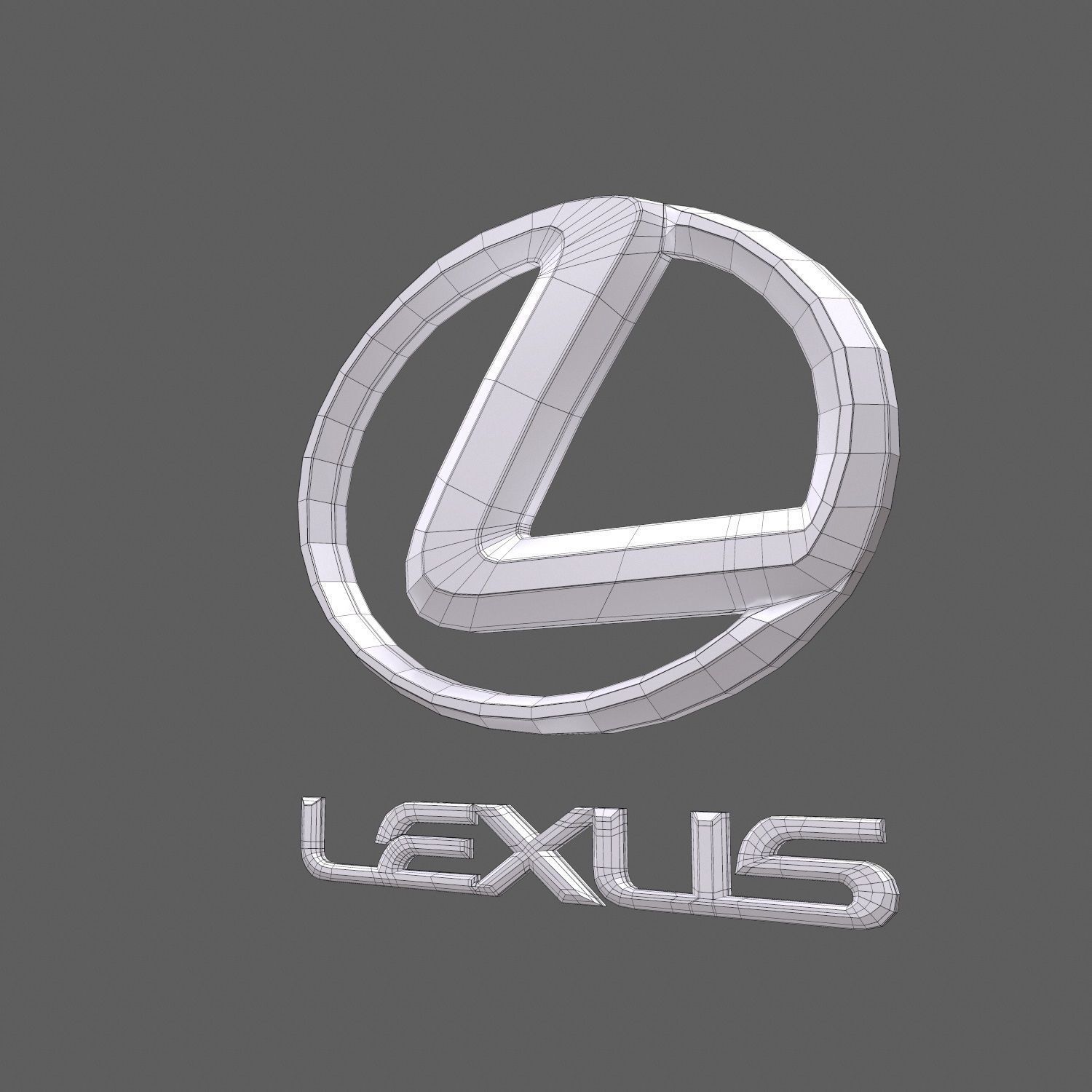 Lexus car logo keychain 3d model 3D model | CGTrader