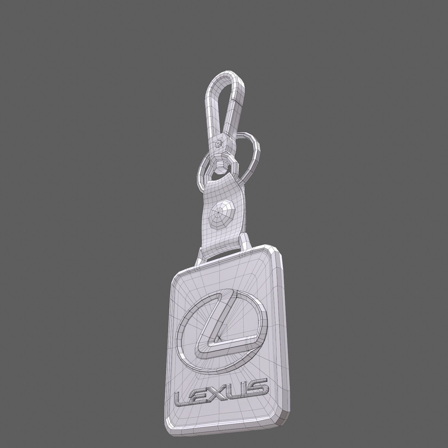 Lexus car logo keychain 3d model 3D model | CGTrader
