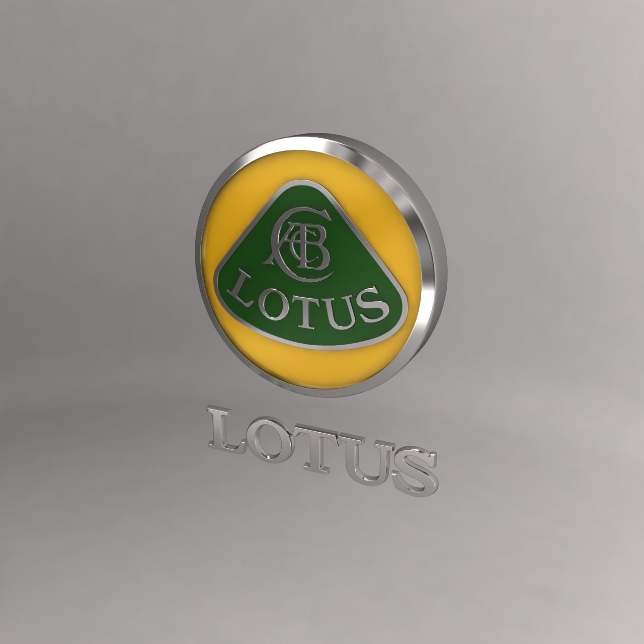 Lotus car logo keychain 3d model 3D model | CGTrader