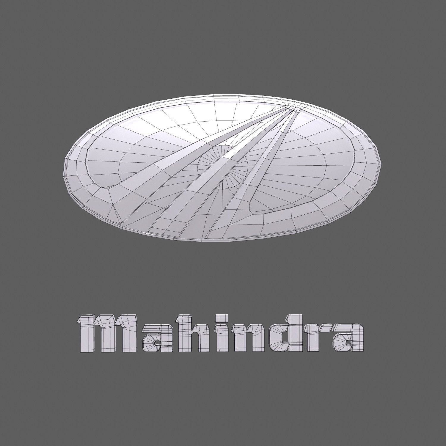 Mahindra car logo keychain 3d model 3D model | CGTrader