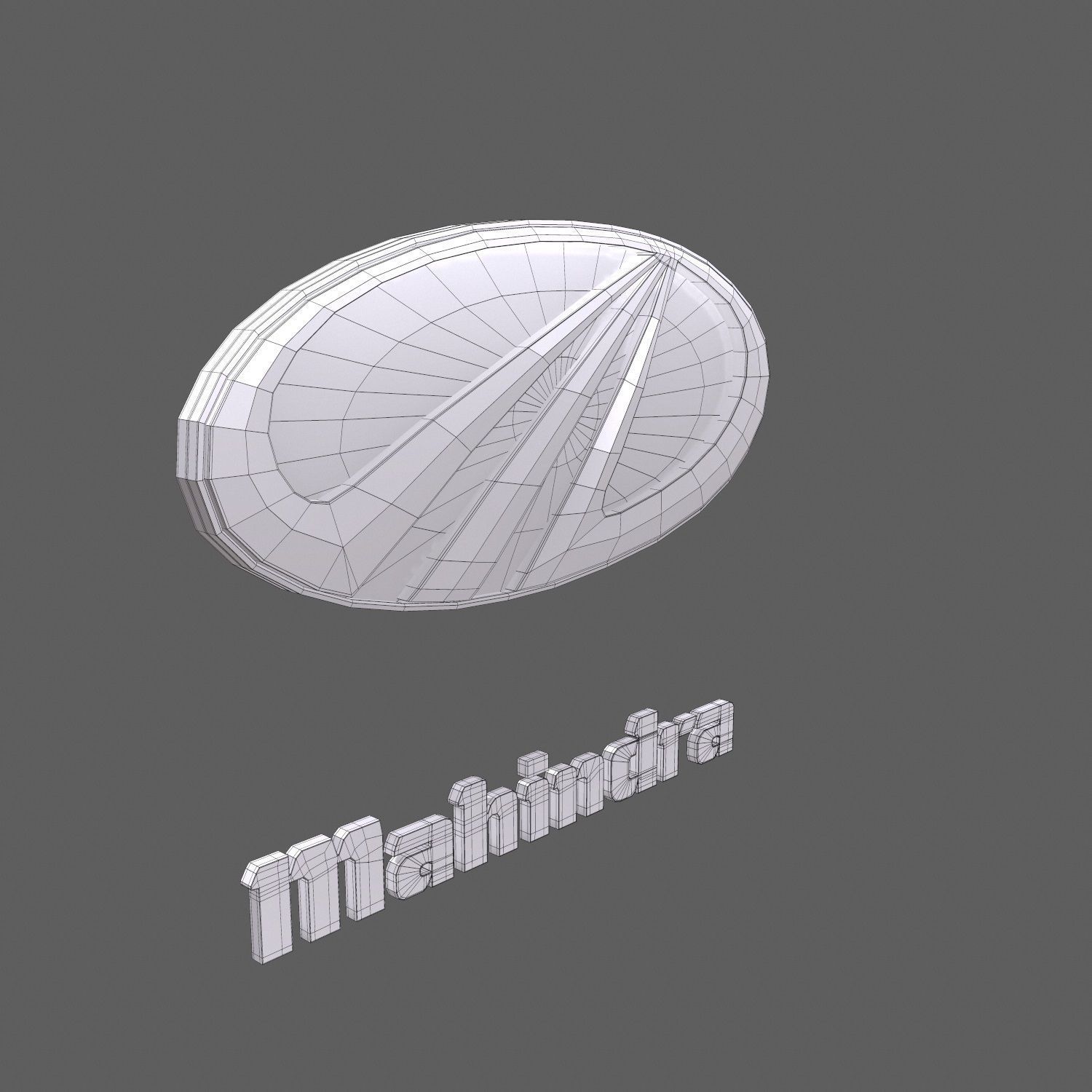 Mahindra car logo keychain 3d model 3D model | CGTrader