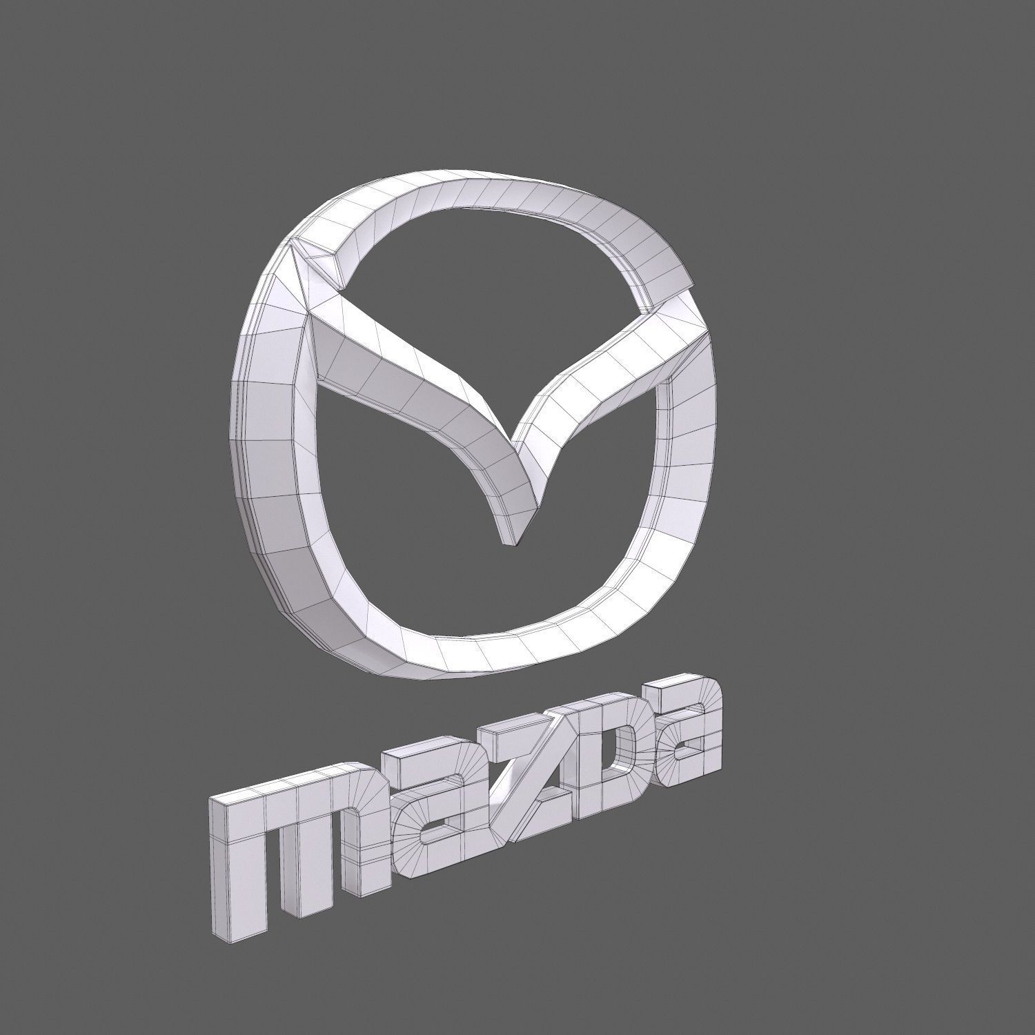 Mazda car logo keychain 3d model 3D model | CGTrader