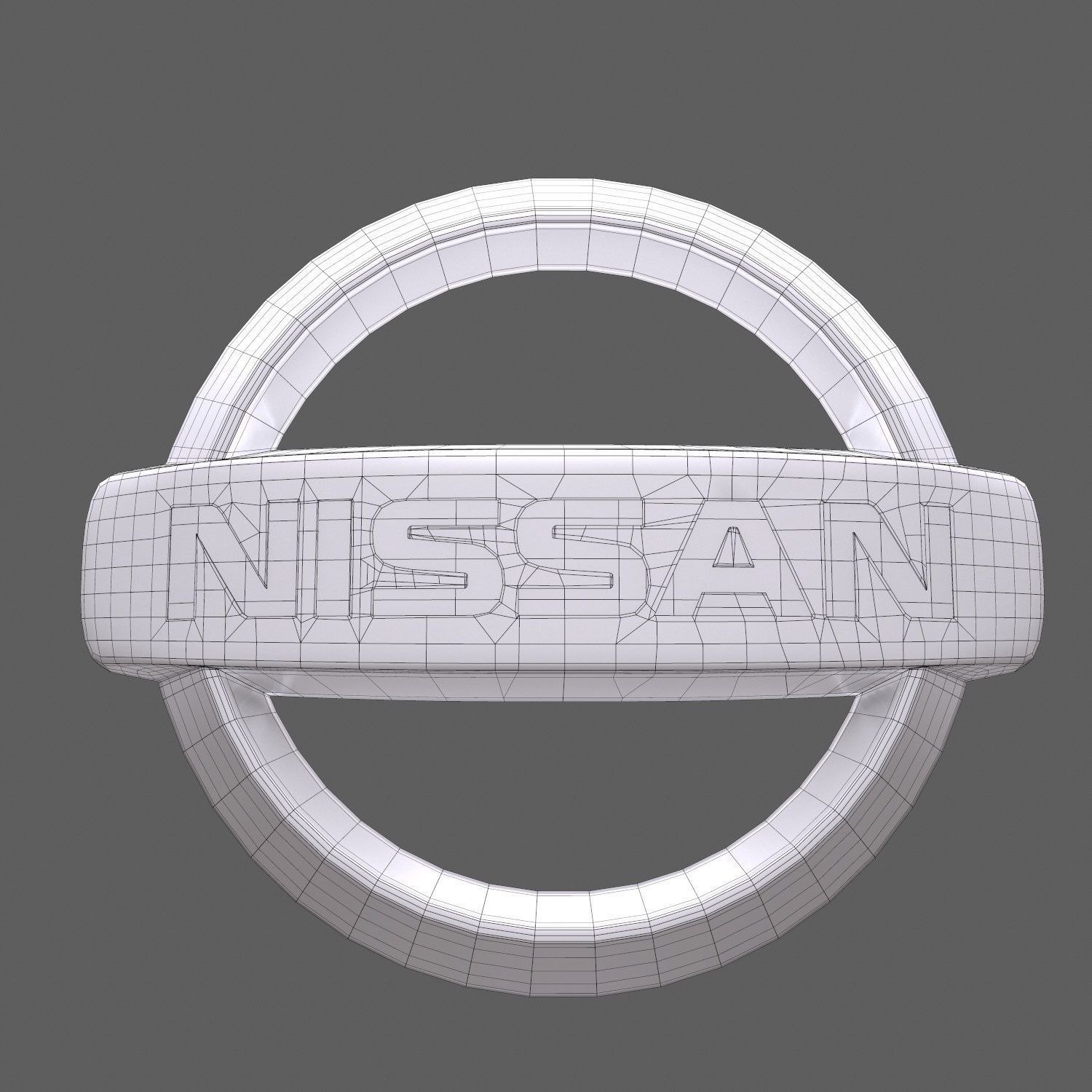 Nissan car logo keychain 3d model 3D model | CGTrader