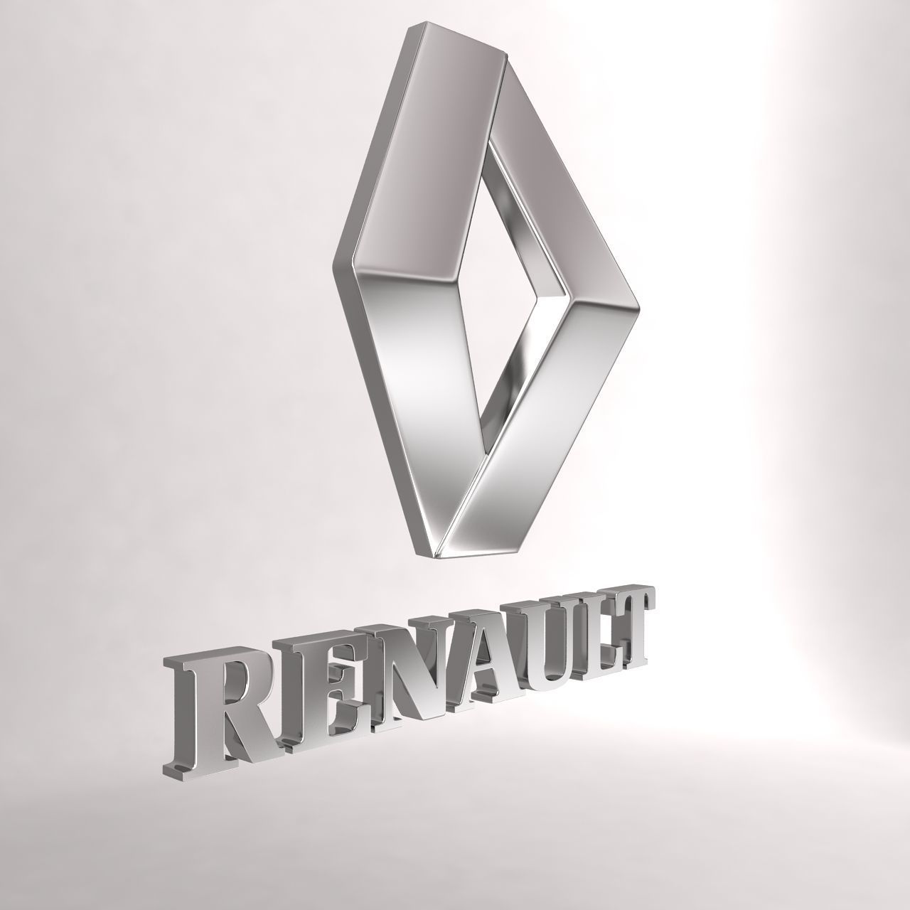 Renault car logo keychain 3d model 3D model | CGTrader