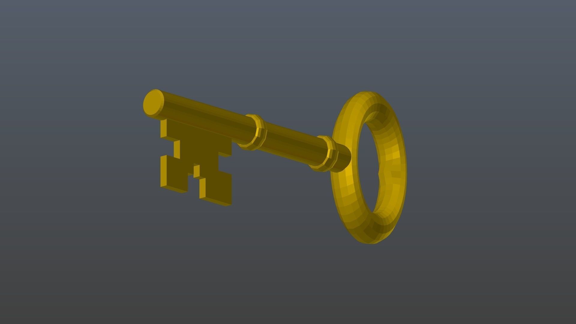 3D model Low poly Classic Key VR / AR / low-poly | CGTrader