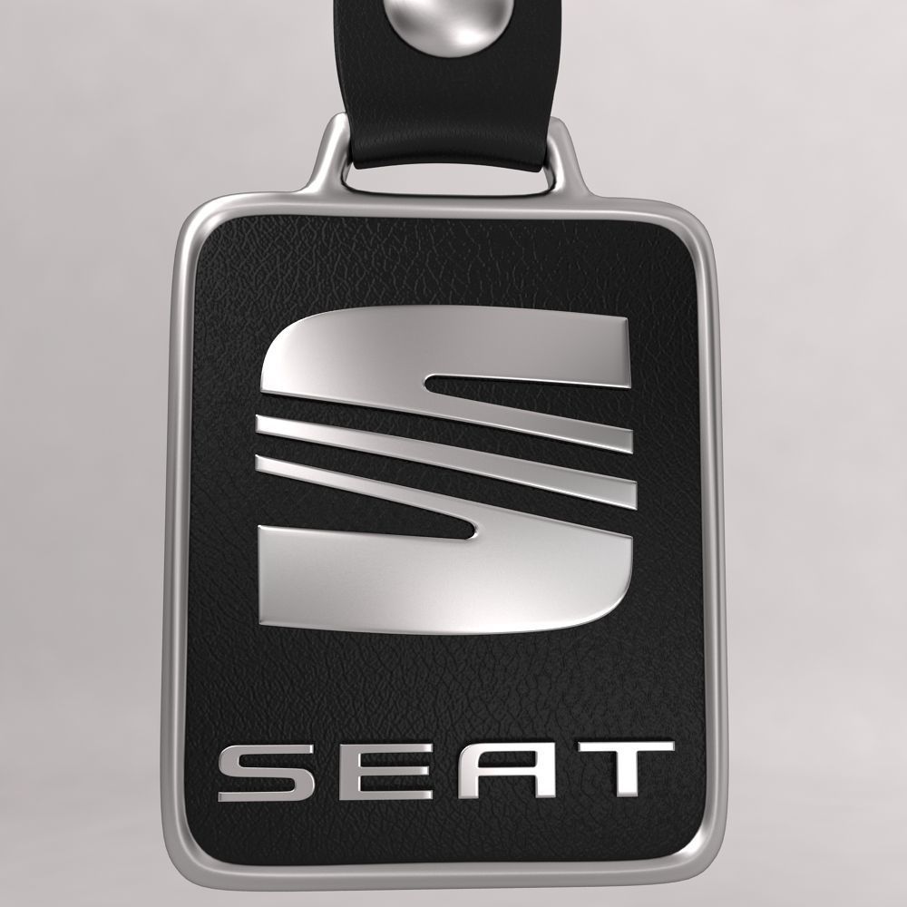 Seat car metal logo keychain 3d model 3D model | CGTrader