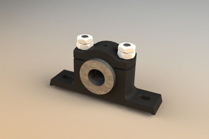 Plummer block free 3D model | CGTrader