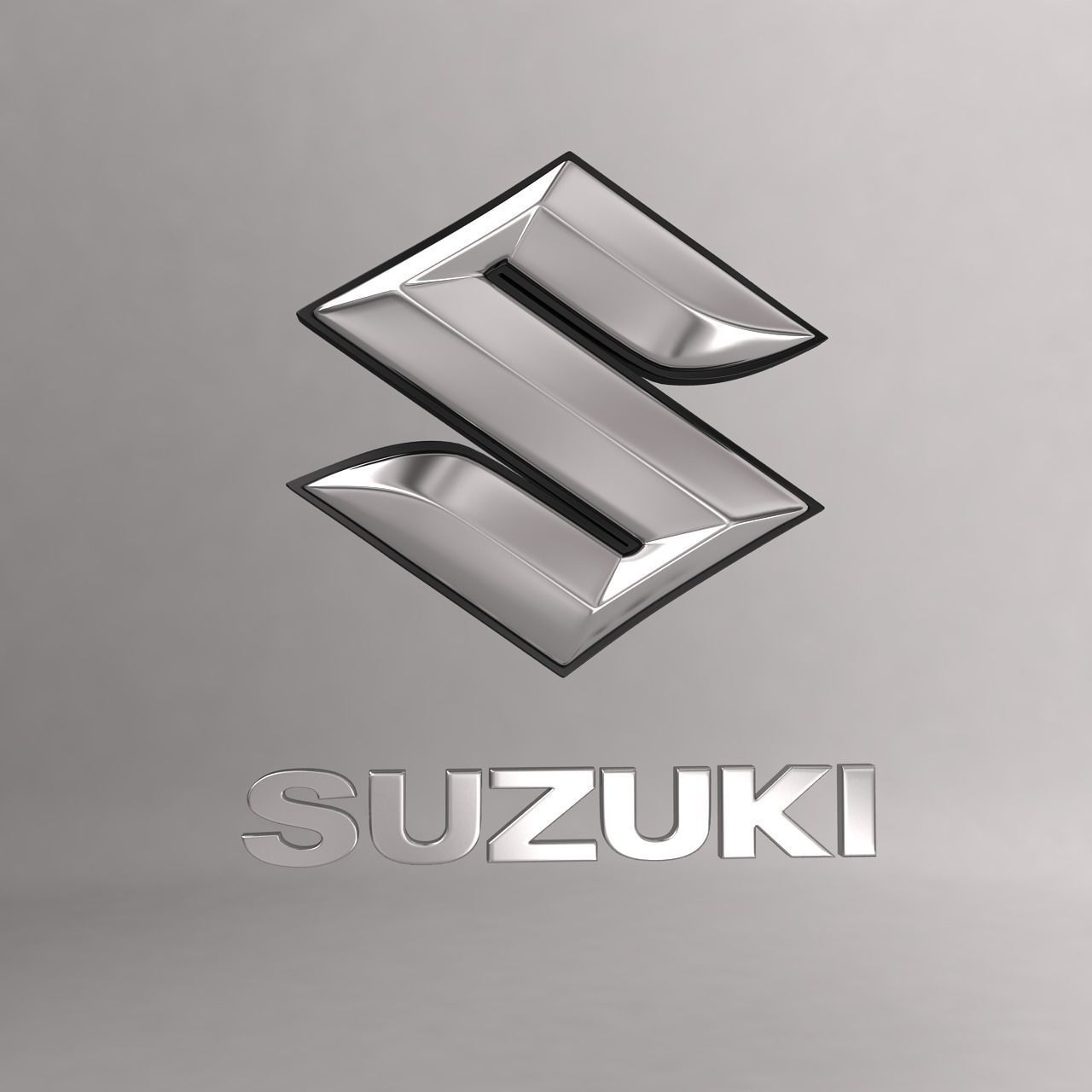 Suzuki car logo keychain 3d model 3D model | CGTrader