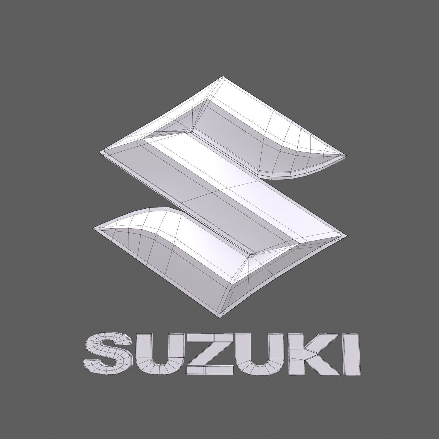 Suzuki car logo keychain 3d model 3D model | CGTrader
