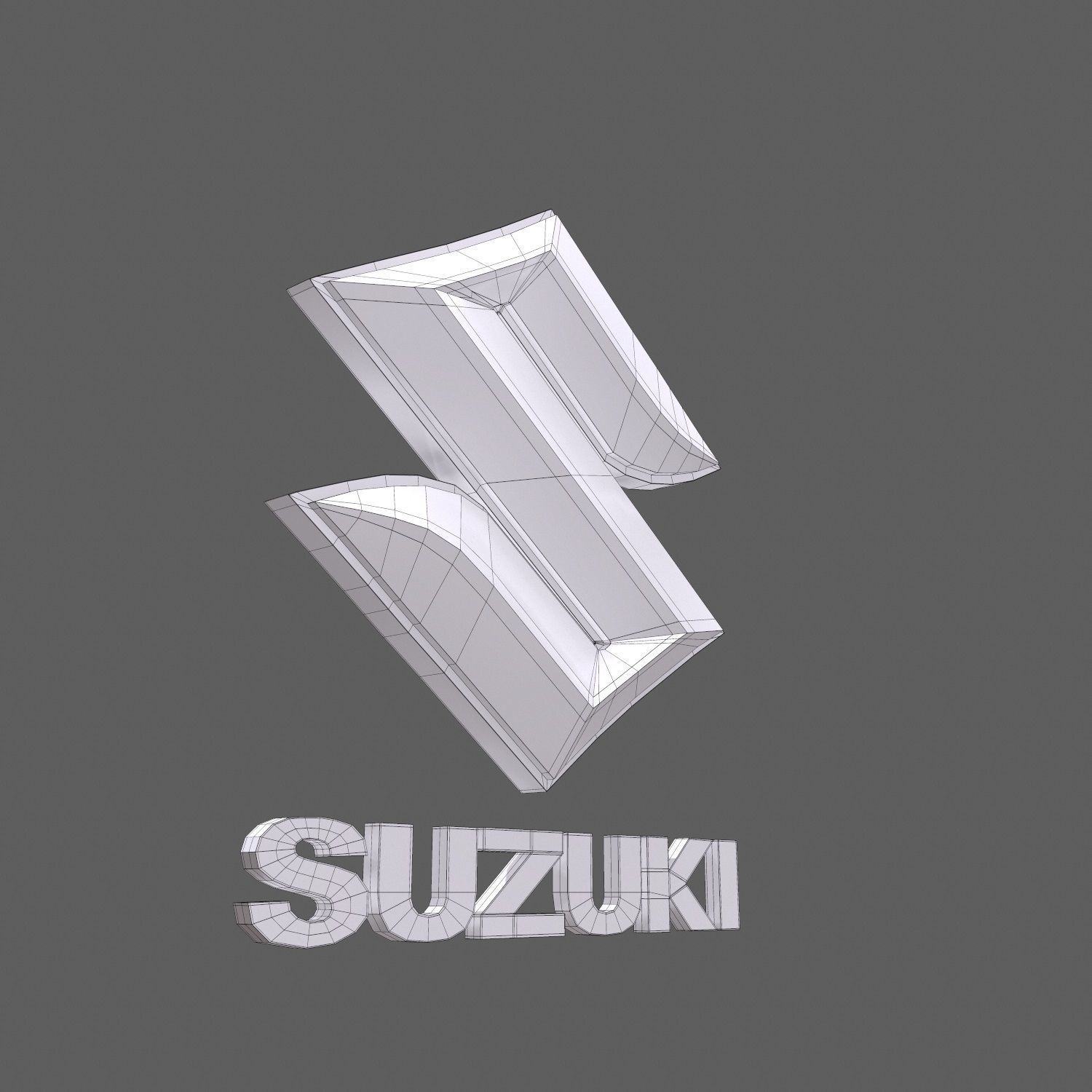 Suzuki car logo keychain 3d model 3D model | CGTrader